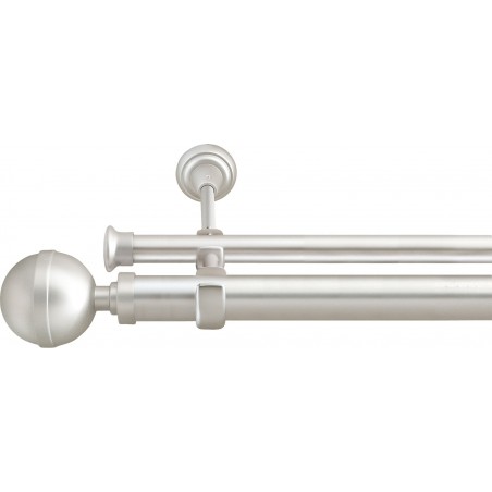 Tringle double en kit D28-20 modèle Sphère - Curtina.fr : Tringles à rideaux, kits de tringles ...