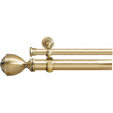 Tringle double en kit D28-20 modèle Coupe - Curtina.fr : Tringles à rideaux, kits de tringles et ...